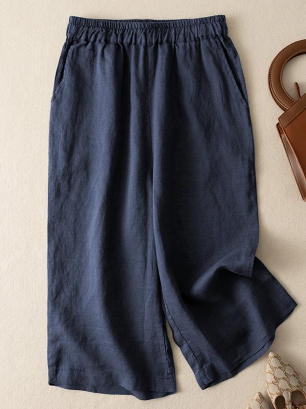 ワイドパンツ レディース 綿麻素材 夏用 薄手 大きめサイズ 七分丈 カジュアル ゆったりシルエット 普段使い 軽量 涼感 吸湿速乾 リラックスフィット・・ポケット: あり・腰位置: 高腰・丈: 七分丈・パンツ型: ワイドレッグ・厚み: 通...