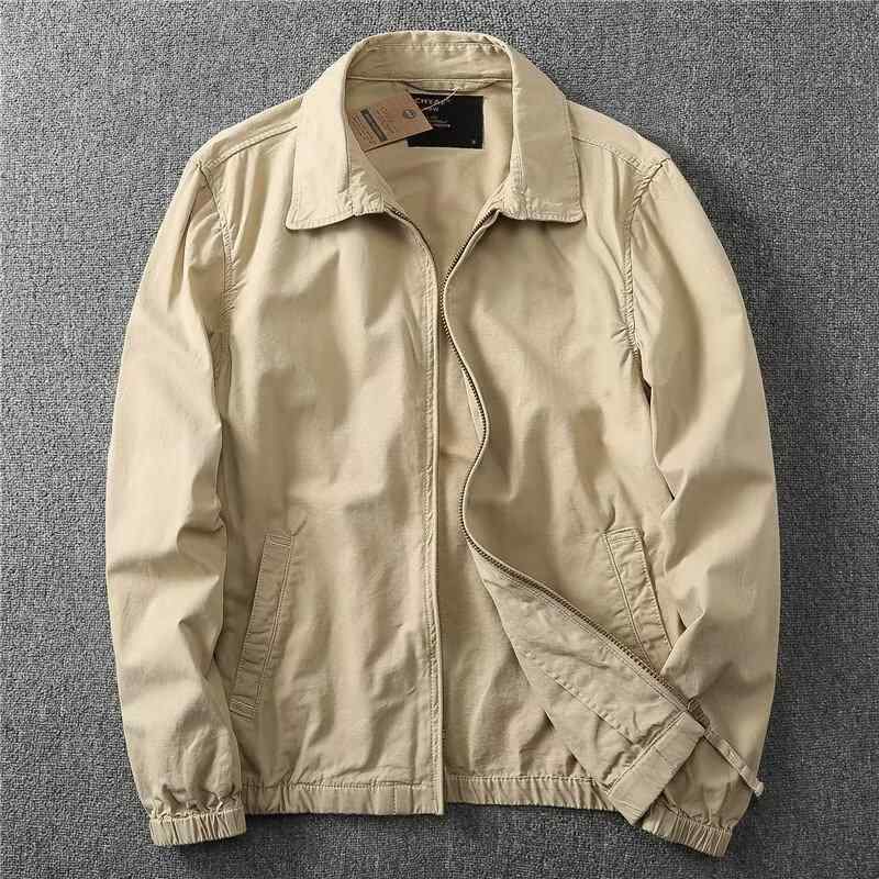 ジャケット メンズ 秋冬 ビジネス カジュアル スタンドカラー コットン 素材 ウォッシュ加工 単色 スリム シルエット ワーク スタイル 通勤 用 普段使い 軽量 伸縮性 吸湿速乾・版型: 標準・スタイル詳細: ジッパー装飾・加工: 水洗...