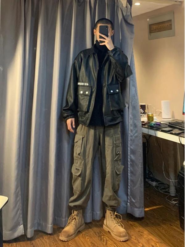 メンズ カーゴパンツ ミリタリーグリーン 秋用 ロング丈 テーパード カジュアル ワークスタイル アウトドア 普段使い 伸縮性 軽量 コットン混 グレー系・カテゴリ: カジュアルパンツ・スタイル: ストリート・主な素材: コットン100%・...