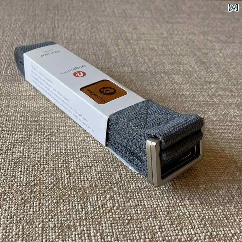 ヨガ ストレッチ ストラップ 背中開き バンド 伸縮性 柔軟性向上 補助具 ポータブル サポート
