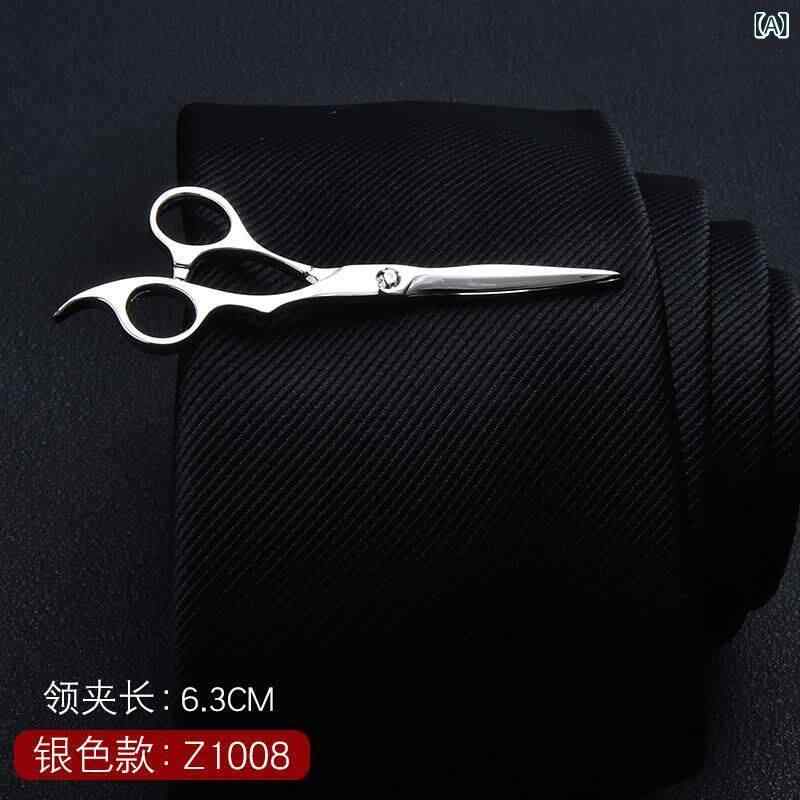 メンズ ネクタイピン シルバー 金属製 シンプル ビジネス フォーマル スーツ用 通勤 職業 保安 モダン スタイリッシュ 軽量 耐久性・主な素材: 鉄