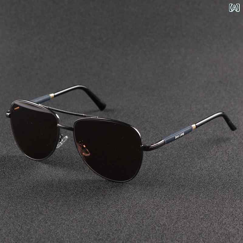 メンズ サングラス 水晶 石製 ラウンド型 蛙鏡 ドライバー用 保護 UVカット 日よけ 茶色 ブラウン系 日常使い 軽量 耐久性・機能: UV-Aカット.UV-Bカット・スタイル: 個性派.魅惑的.前衛.華麗.レトロ.簡約.快適.スポーツ...
