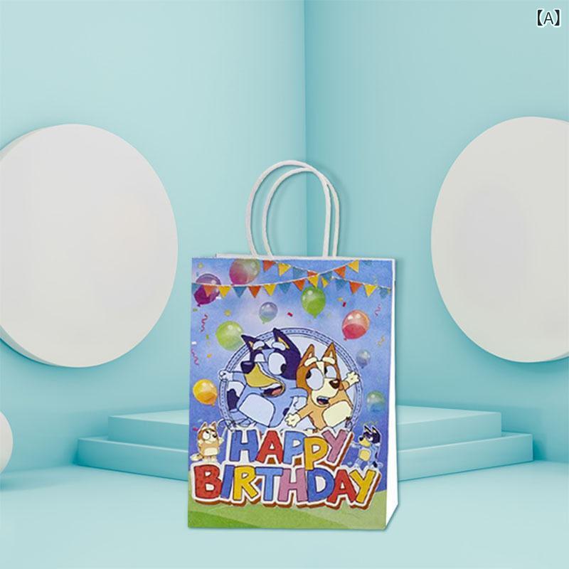 紙袋 犬柄 ギフトバッグ 誕生日パーティー用品 返礼袋 キャンディー包装 かわいい ペーパーバッグ プレゼント袋 子供用 イベントグッズ 紙製 軽量・カテゴリ: キャンディーボックス/バッグ・スタイル: カートゥーン・主な素材: カードペー...