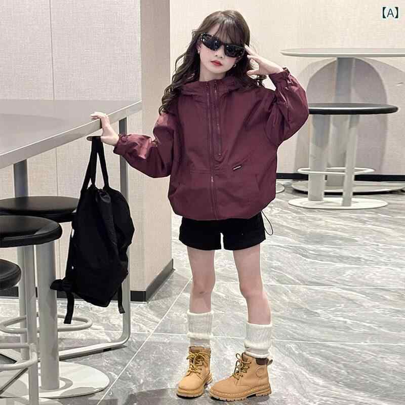 女の子用 春秋 アウトドア ジャケット ウィンドブレーカー 軽量 伸縮性 吸湿速乾 切り替え 秋冬 コーデ 普段使い・スタイル: 韓版・機能: 防汚・袖丈: 長袖・領型: 連帽・開閉: ジッパー・柄: 無地・対象性別: 女性・カラー展開: ...