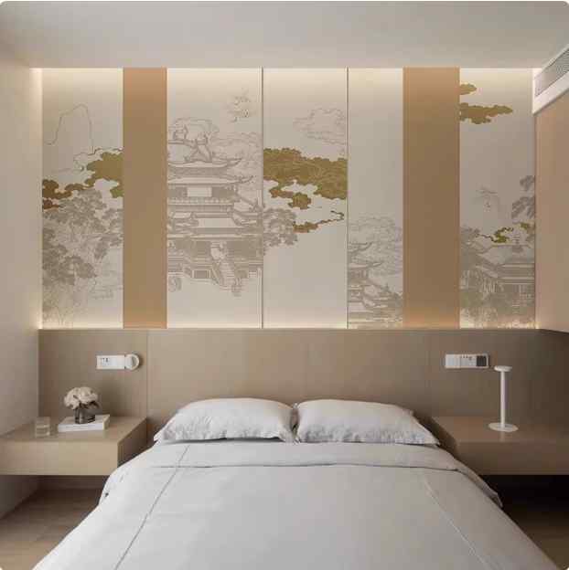 壁紙 中国風 古風 楼閣 柄 リビング 背景壁 寝室 ベッドヘッド 装飾壁画 壁布 高級感 インテリア 壁装飾 伝統・種類: 絹壁紙・スタイル: 新中式・表面加工: プリント・素材: 油画布.真丝布.浮雕環保布.無紡布.加厚無紡布.宣絨布....