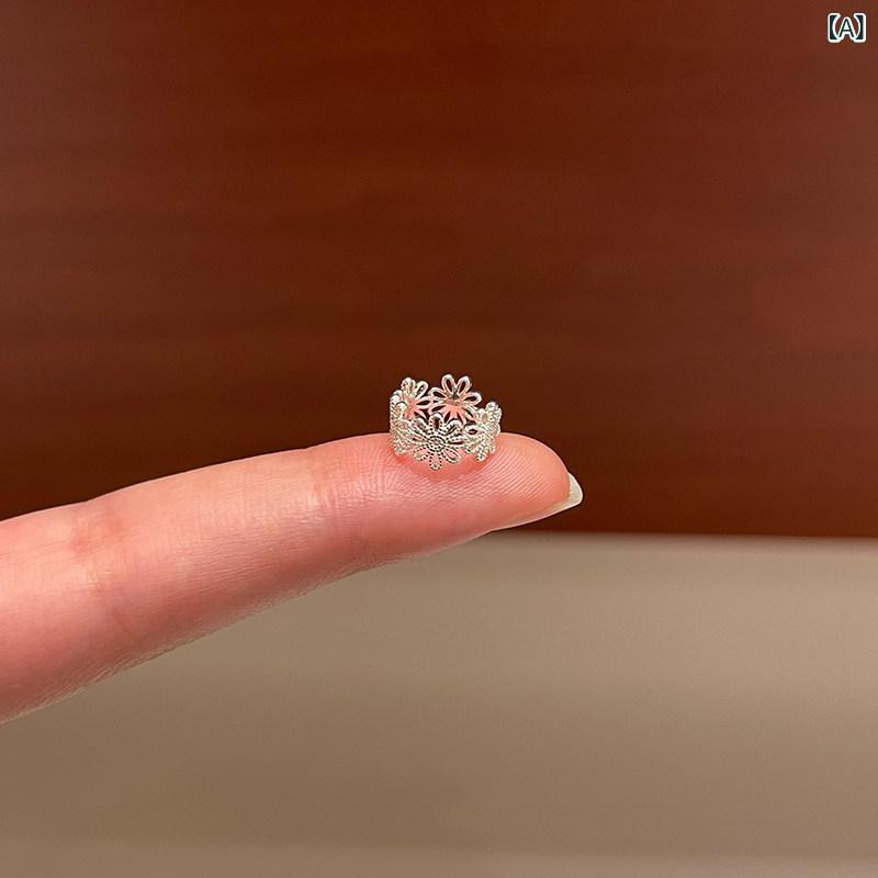 耳飾り 女性用 ノーホール 痛くない 耳骨クリップ イヤーカフ クリップイヤリング ファッションアクセサリー シンプル 軽量素材・スタイル: 甘美・主な素材: 合金.銀メッキ.金メッキ・カテゴリ: アクセサリー・柄: 花・対象: 女性・状態...