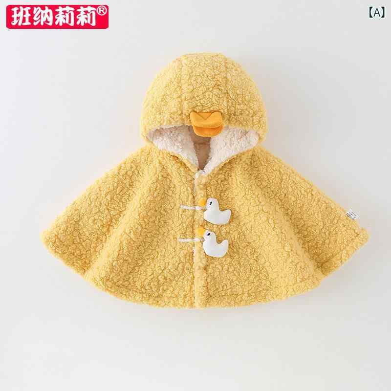 ベビー 冬用 防風 ケープ 起毛 ポンチョ 外套 新生児 外出服 かわいい 暖か フリース素材 軽量 柔らかい 肌触り 良い・スタイル: カジュアル・裏地: 毛・厚み: 厚手・前立て: 単排ボタン・柄: 卡通・性別: ユニセックス・カラー:...