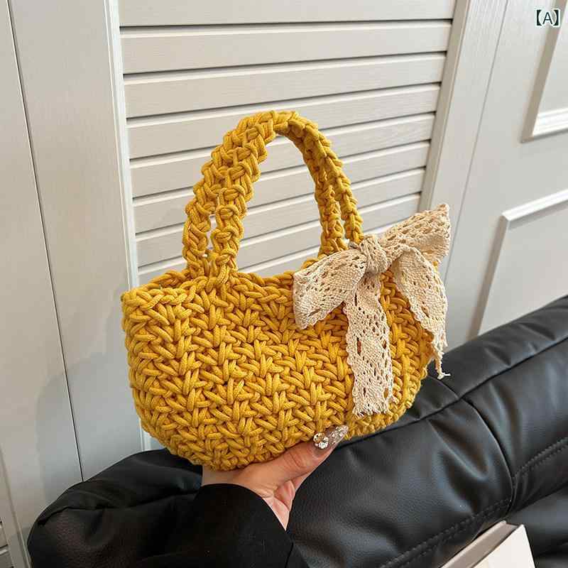 レディース ミニ 編み込み かごバッグ 夏用 ハンドバッグ 普段使い 軽量 ユニーク コーディネート自在 小型 肩掛け 素材 ビーチ アクセサリー・スタイル: 日韓・要素: 編み込み・ハンドル: ソフト・硬さ: ソフト・裏地素材: ポリエス...