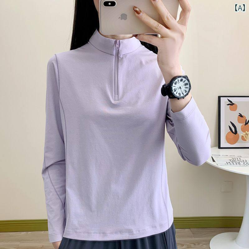 レディース 長袖 トップス Tシャツ 春夏 薄手 吸湿速乾 通気性 アウトドア ランニング ジョギング ハイキング トレッキング 登山 スポーツ ウェア