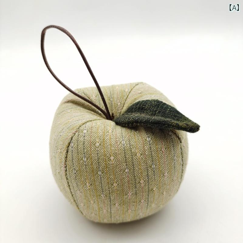 DIYキット パッチワーク りんご 材料セット インテリア ハンギング 置き飾り 布 クラフト ホームデコ フェルト 刺繍 飾り付け