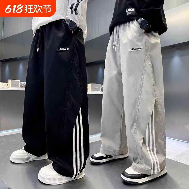 キッズ 男の子 夏用 ストレートパンツ 速乾 薄手 防蚊 カーゴパンツ アウトドア 吸湿 軽量 動きやすい・カテゴリ: カジュアルパンツ・スタイル: ワーク・主な素材: ポリエステル100%・柄: アルファベットプリント・ディテール: 刺繍...