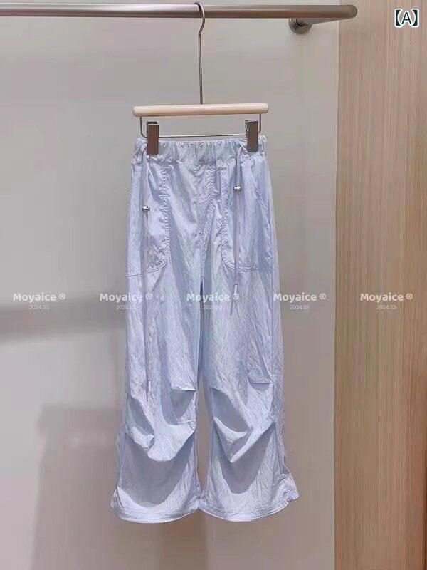 女の子 キッズ スポーツパンツ 夏用 軽量 薄手 カーゴ 通気性 伸縮性 コットン混 アクティブ ボトムス 普段使い・カテゴリ: カジュアルパンツ・スタイル: カジュアル・ウエスト位置: ミッドライズ・丈: ロング・主な素材: 彩棉100%...