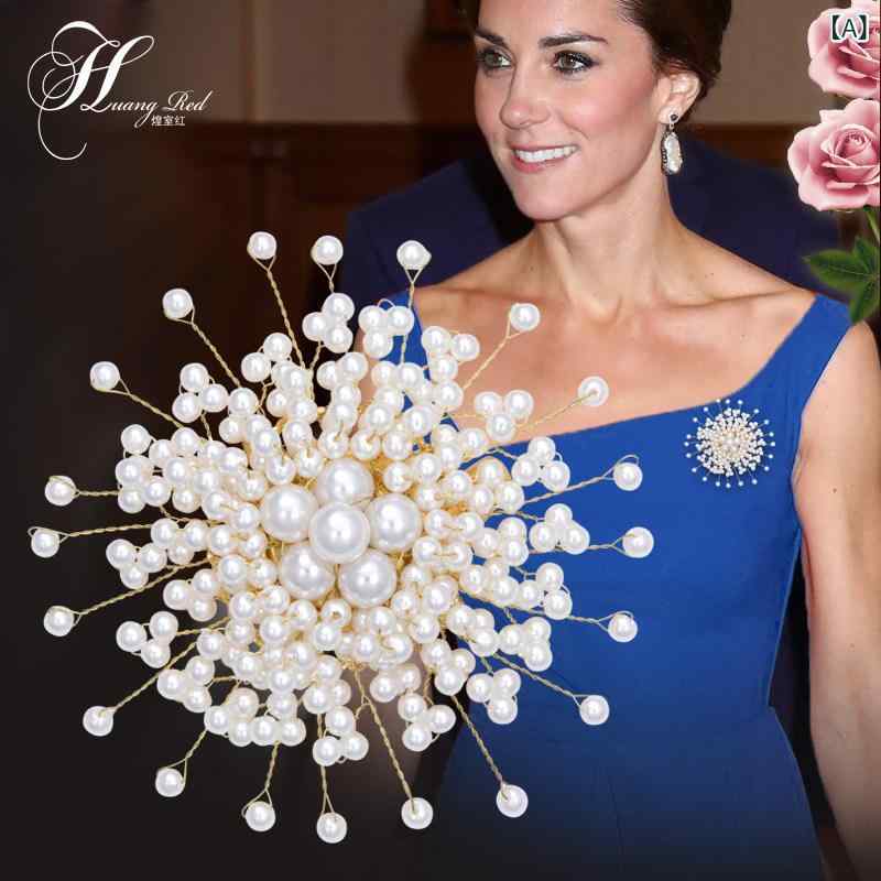 ブローチ レディース パール ヘアピン シンプル 胸花 ピン スーツ 別針 高級感 コーディネート アクセサリー ジュエリー ギフト 母の日 誕生日 女性用 ファッション 小物 装飾 パール アクセント 日常使い・カテゴリ: アクセサリー・...