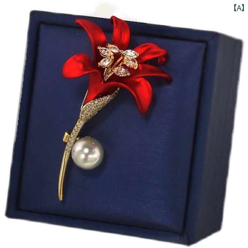 ブローチ レディース 赤 バラ 花モチーフ 高級感 コサージュ スーツ アクセサリー 個性的 上品 華やか 装飾 フォーマル 用途・カテゴリ: アクセサリー・スタイル: 日韓・主な素材: 合金.銀メッキ.金メッキ・柄: 花・対象性別: 女性...