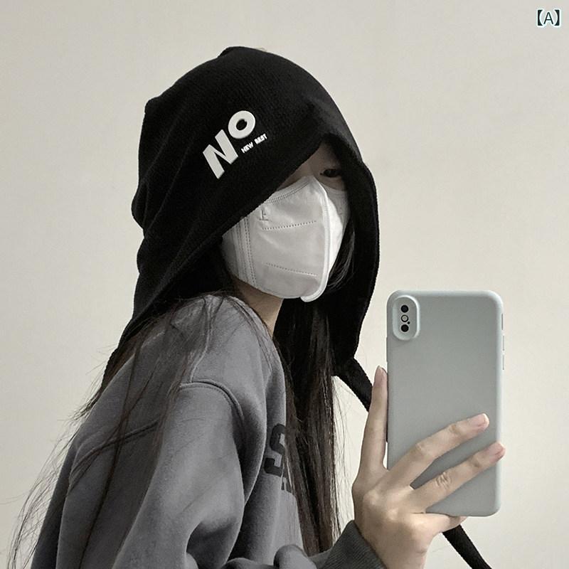 帽子 女性用 ニット素材 漁夫帽 耳当て付き 調整紐 ふわふわ ビッグシルエット 大きめサイズ ナチュラル 百搭 カジュアル 普段使い 軽量 伸縮性・スタイル: カジュアル・: 字母・帽頂形状: 盔形帽・対象: 女性・適用シーン: 街歩き・...