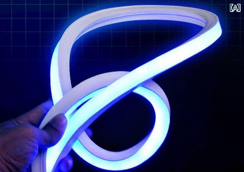 LED ネオン ライト ストリップ シリコン 柔軟 流れる 光 護眼 動的 結婚式 パーティー イベント 装飾 走馬灯 広告 ディスプレイ カラオケ バー 追光 インテリア・電圧: 12V・消費電力: 8W・発光色: 赤.七色.黄.オレンジ...