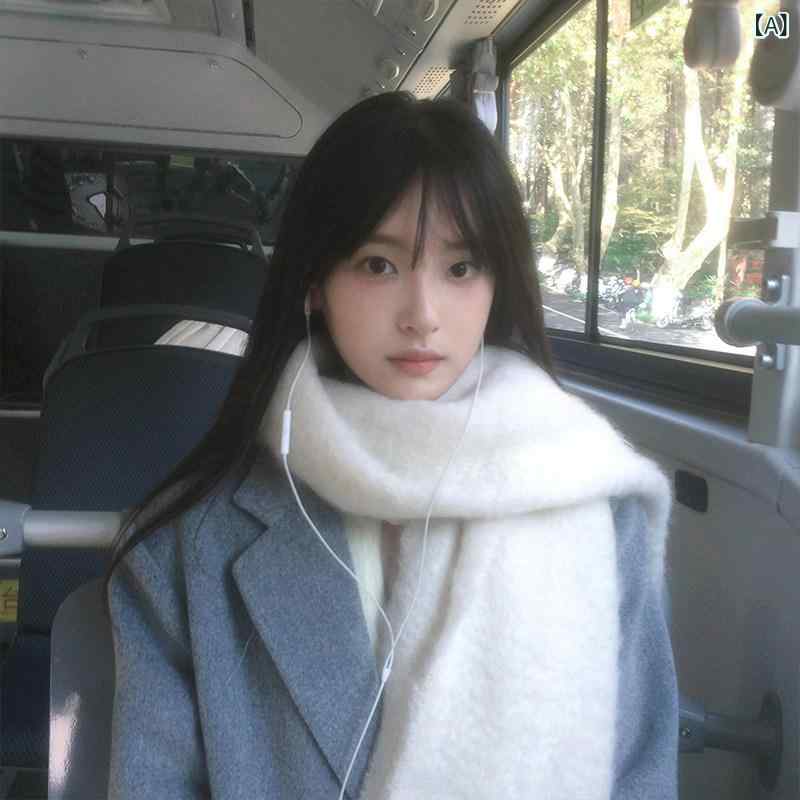 マフラー 女性用 秋冬 白 ベージュ 高級感 韓国 暖か ストール 百搭 おしゃれ 雰囲気 普段使い コーディネート 軽量 柔らか・カテゴリ: スカーフ・スタイル: 韓国・主な素材: ポリエステル・柄: 無地・形状: 長方形・機能: 保暖・...