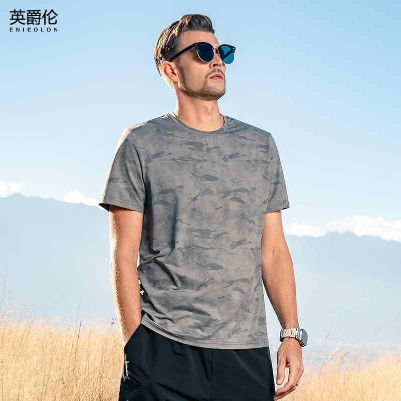 メンズ 短袖Tシャツ 夏用 接触冷感 速乾 超薄 迷彩 フルプリント ランニング フィットネス トップス スポーツウェア アウトドア 吸湿速乾 軽量 伸縮性・主な素材: ナイロン87.7%.スパンデックス12.3%・袖丈: 短袖・ネックライ...