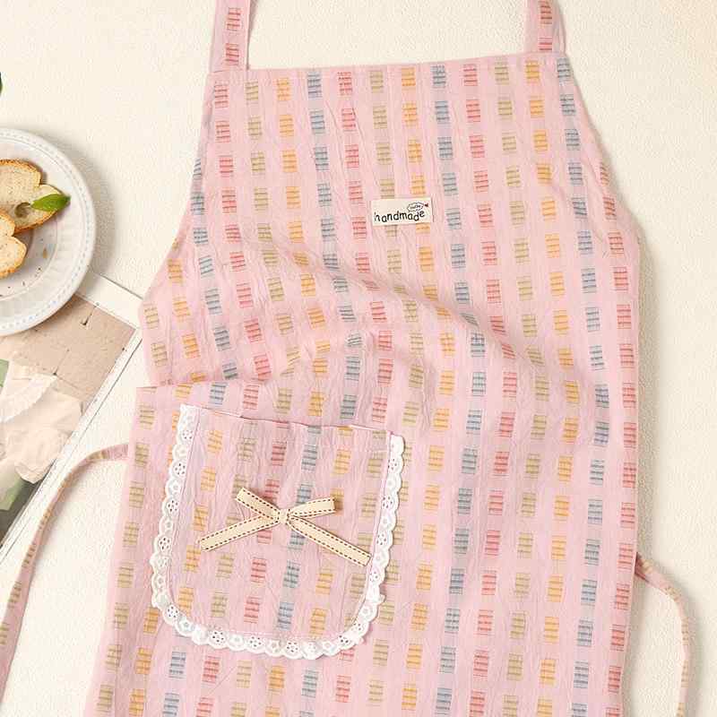 エプロン 女性用 夏用 袖なし 首掛け 綿素材 汚れ防止 かわいい キッチン 家事用 洗濯可能 軽量 伸縮性 ピンク系・カテゴリ: 無袖エプロン・スタイル: 韓国・用途: 防汚・サイズ展開: フリーサイズ・カラー展開: ピンクチェック小花....