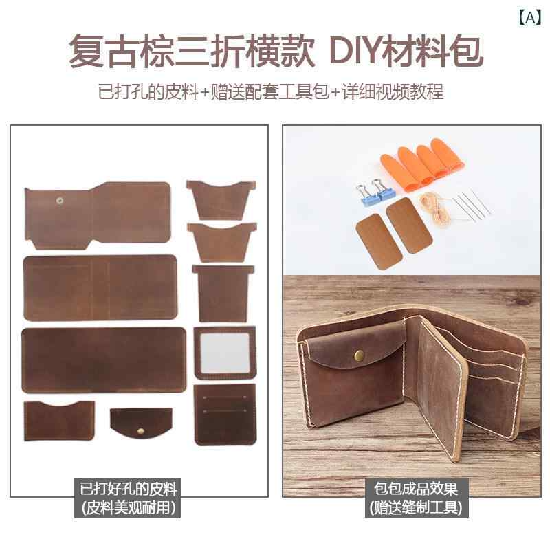 メンズ 財布 短め 三つ折り 革 手縫い レトロ 多機能 カードケース ビンテージレザー 日常使い コンパクト 収納 男性用 ラウンドファスナー スタイル・素材: 牛革・皮質: 頭層牛革・開閉: オープン・柄: 無地・スタイル: 復古・形状...