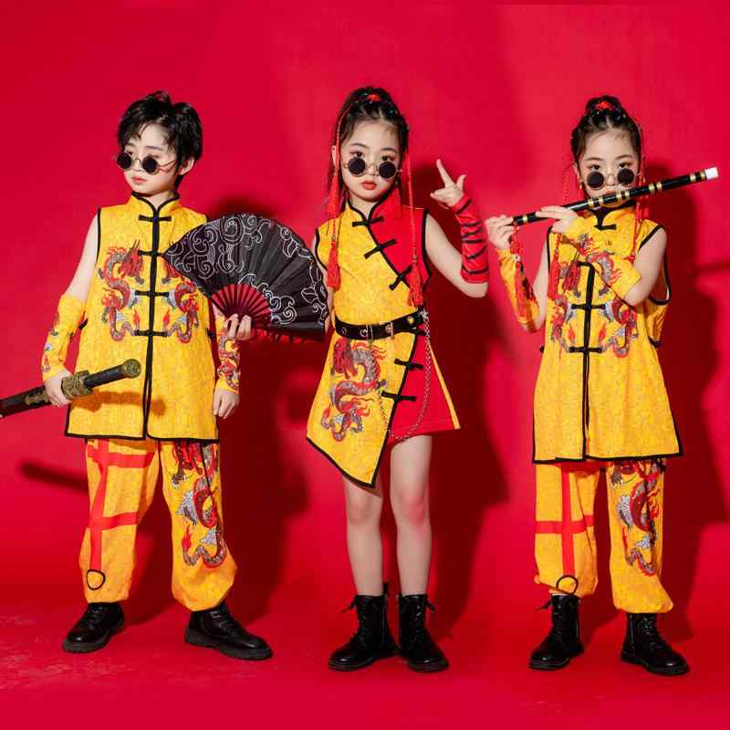 女の子 武術 練習服 中国風 民族衣装 パフォーマンス 訓練用 子供服 柔軟素材 動きやすい 伝統柄 ステージ衣装・風・対象年齢: 3歳〜14歳・性別: 男女兼用・身長目安: 110cm.120cm.130cm.140cm.150cm.16...