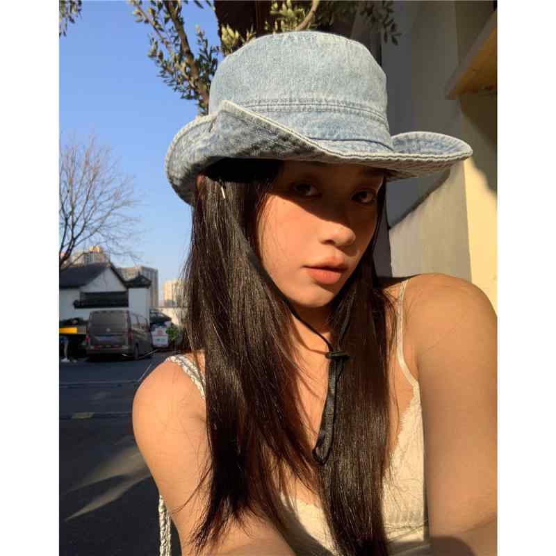 漁夫帽 ユニセックス ウェスタン カウボーイ ロールエッジ アウトドア キャンプ 釣り 日よけ UVカット 軽量 帽子・カテゴリ: デニム帽・スタイル: カジュアル・主な素材: デニム・対象: 女性・スタイル詳細: プレーン・カラー展開: ...
