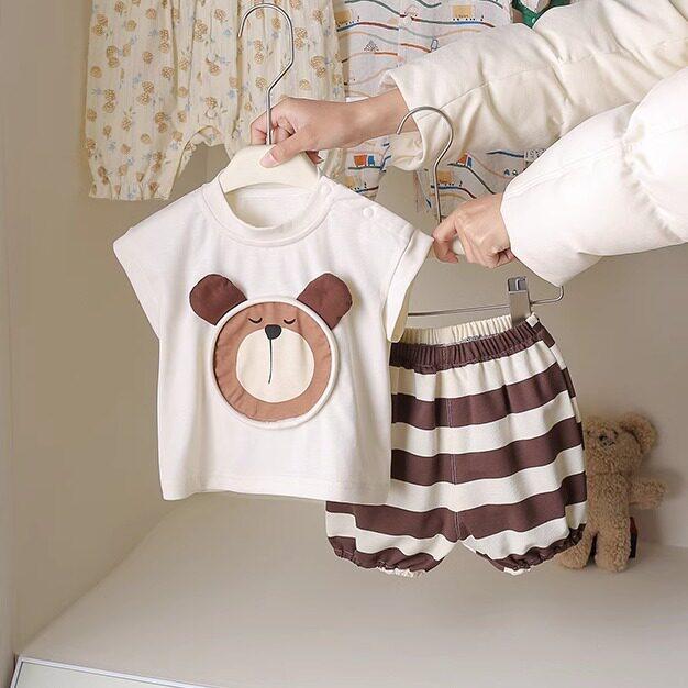 ベビー服 夏 薄手 赤ちゃん 分体セット かわいい カートゥーン おしゃれ 乳幼児 2点セット 通気性 普段使い 伸縮性・スタイル: 韓国・主な素材: 綿混紡・対象年齢: 3ヶ月.6ヶ月.9ヶ月.12ヶ月.18ヶ月・: セパレート・機能: ...