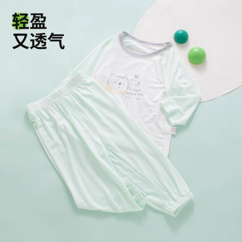 ベビー 夏用 薄手 モダール 長袖 長ズボン 分体セット ホームウェア 室内着 吸湿速乾 再生繊維 接触冷感 新生児服 かわいい 部屋着・スタイル: カジュアル・主な素材: 再生セルロース繊維95%.ポリウレタン弾性繊維5%・: 分体セット...