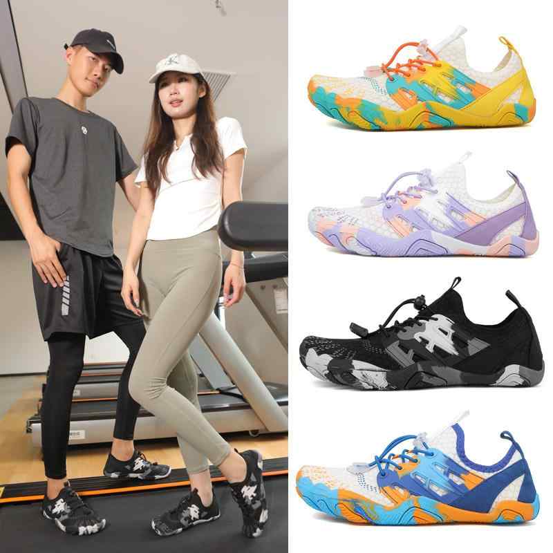 フィットネスシューズ 男女用 室内トレーニング ランニングマシン 専用 ジャンプロープ 対応 ワイド版 通気性 メッシュ 大きめサイズ ホームジム 快適フィット・対象: 男女兼用・閉じ方: レースアップ・アッパー素材: メッシュ・ソール素材...