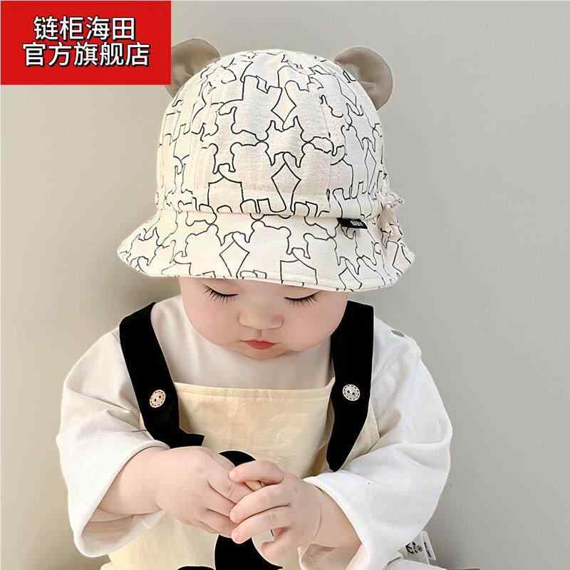 ベビー帽子 ベビーキャップ 男女 綿 フィッシャーマンハット かわいい 春秋秋冬 赤ちゃん 乳幼児 柔らかい 軽量 日常使い 室内外・スタイル: 韓国・対象シーン: カジュアル・素材: 綿100%・帽頂スタイル: 丸頂・帽檐スタイル: 広檐...