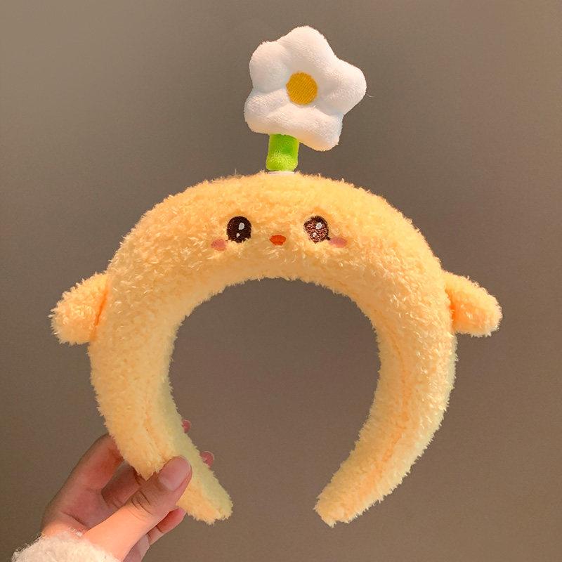 レディース ヘッドバンド かわいい 小鶏 黄色 毛绒素材 回転式 洗顔用 化粧 ヘアアクセサリー コミカル ふわふわ イラスト・カテゴリ: ヘッドバンド・スタイル: 甘美・カラー展開: かわいいひよこ.かわいいカエル.呆萌うさぎ.ふわふわパ...
