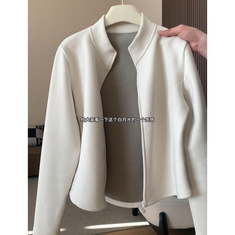 レディース 秋冬 保暖 カーディガン 長袖 スウェット トップス ジッパー インナー レイヤード 暖か スリム シルエット フリース 素材 ゆったり サイズ 普段使い アウター レイヤー 着回し 柔らかい 肌触り・カテゴリ: スウェット/フ...