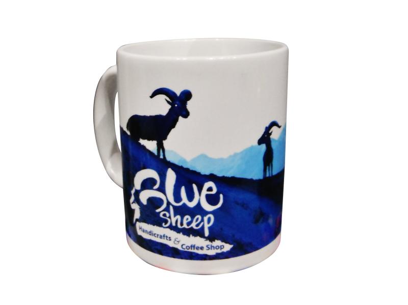 マグカップ 日常使い ギフト 向け 陶器風 シンプル スタイル コーヒー 紅茶 用・カラー展開: 藍羊.熊.アニメ