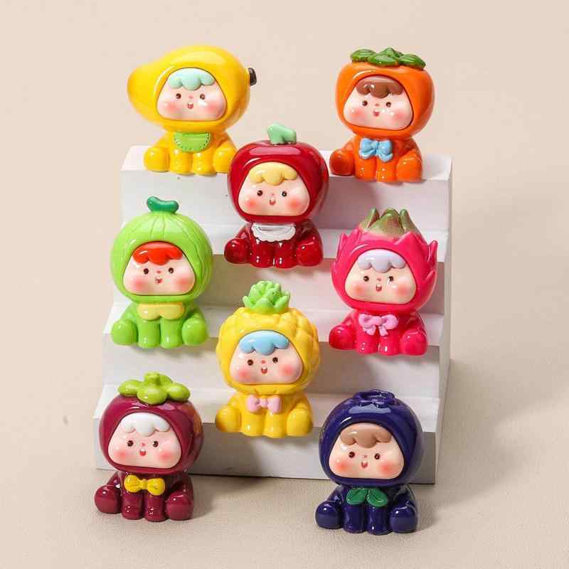 樹脂 置物 かわいい カートゥン フルーツ モチーフ 夜光 デコレーション インテリア 小物 ギフト アイデア グッズ