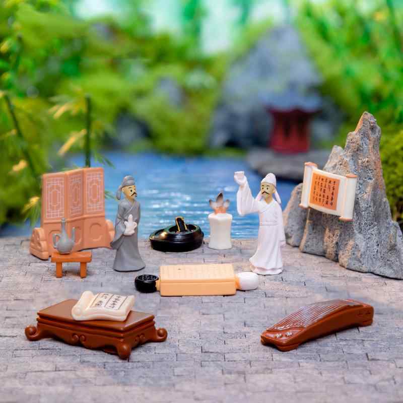 樹脂置物 ミニチュア景観 シンプル 古風 詩書 モチーフ ドールハウス風 ガーデニング 造景 DIY 園芸 飾り インテリア ディスプレイ 再生素材 軽量 コンパクト・スタイル: シンプルモダン・: 人物・用途: 飾り置き物・置き方: 置き...