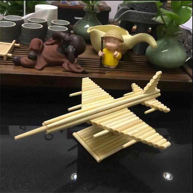 飛行機模型 置物 竹箸 DIY 竹細工 クラフトキット 木工工作 室内装飾 趣味工作 軽量 耐久性