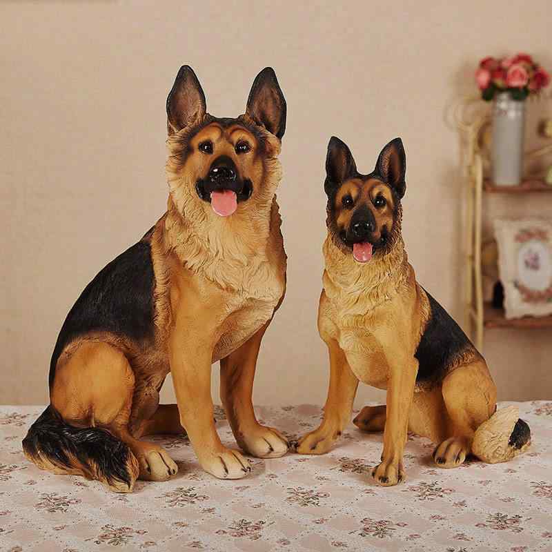 犬 置物 ジャーマンシェパード 樹脂製 リアル フィギュア 幸運 インテリア デコレーション リビング 屋外 屋内 番犬 風 家庭用 飾り スタンド タイプ 自然 素材 耐久性 ディスプレイ・スタイル: 簡約現代・素材: 樹脂・適用スペース...