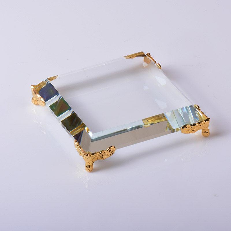 ディスプレイ スタンド 水晶ガラス 禅風 台座 アクセサリー ジュエリー 化粧品 収納 陶器 古董 装飾 置き物 飾り棚 展示 ラック 透明 素材 高級感 インテリア 雑貨・スタイル: シンプルモダン・主な素材: 人工水晶・技法: ガラス工...