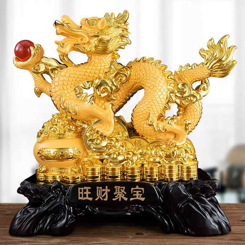 龍 置物 十二支 財運 本命年 吉祥物 玄関 飾り リビング インテリア 縁起物 風水 置物 飾り物 高級感 彫刻 ・素材: 樹脂・スタイル: 中式・適用空間: リビング・カラー展開: 沙金.檀木色.翠玉・工芸: 半手工・適用シーン: 日常...