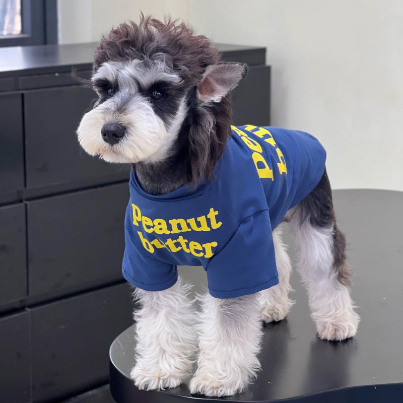 ペット用 Tシャツ 犬猫服 夏用 綿100% ネイビー 英語プリント 防毛加工 室内着 中型犬 大型犬 軽量素材 通気性 吸湿速乾 普段使い・カテゴリ: Tシャツ・カラー展開: 濃紺色・柄: 英語プリント・サイズ展開: XS.S.M.L.X...