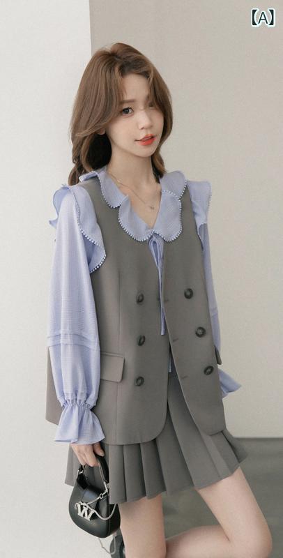 レディース セットアップ スカート 高級感 小柄対応 エレガント フェミニン 若見え 日常使い 軽量 伸縮性 コットン混 ハイウエスト ブラック ピンク系 アイボリー 通勤 通年・サイズ展開: S.M.L.XL・柄: 無地・スタイル: 学院...