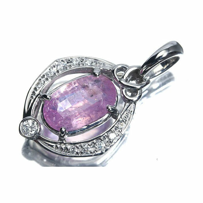 ■商品説明■ ◆安心の品質！！！【日本宝石科学協会】発行ソーティング付き！！！ 天然非加熱ピンクサファイア 大粒1．85ctと、上質ダイヤモンドを宝飾した、高級ペンダントヘッドをご紹介いたします！！！ 非加熱ピンクサファイアの華やかで美しい...