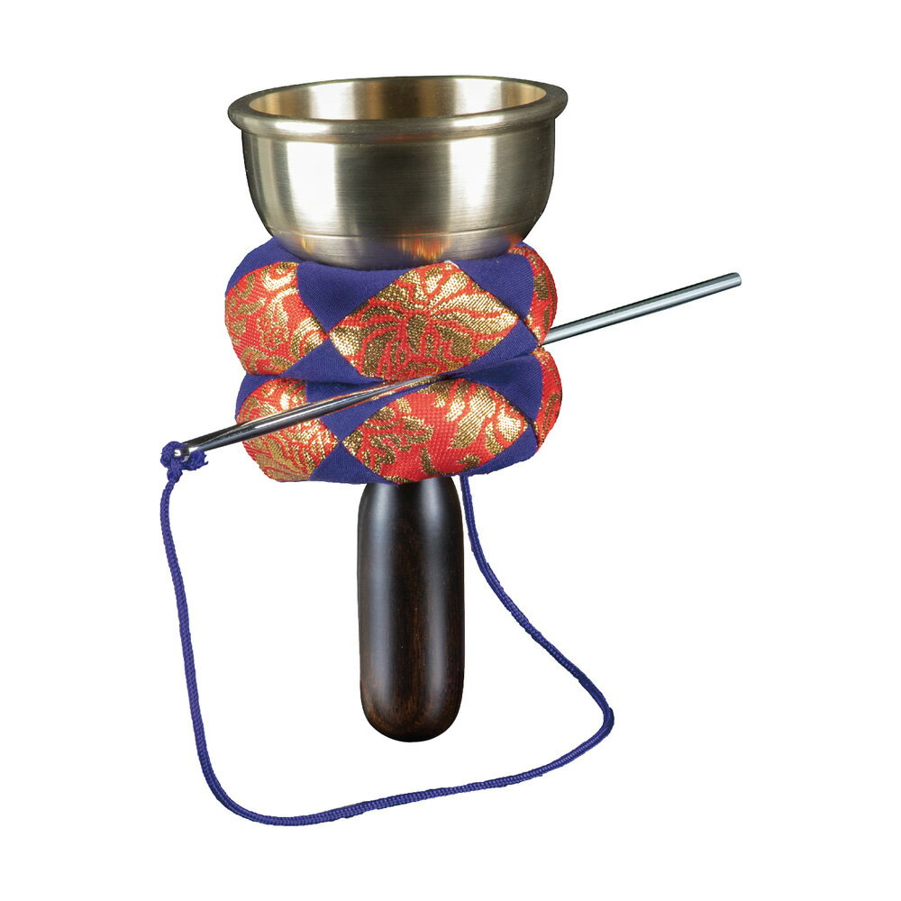 詳細 高級木材の黒檀を削り出し、手にフィットする形状にしています。布団を2段にしていますので、鳴らした直後にりん棒を挟んでも音消えがありません。 ※布団の色柄は異なる場合がございます。予めご了承ください。 サイズ口径6.3×長さ12.3cm...