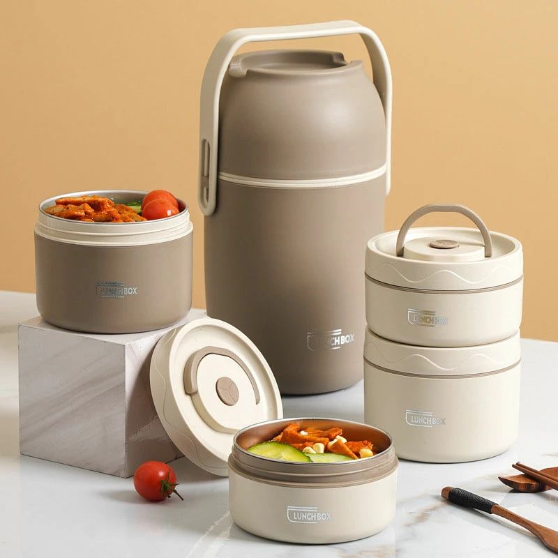 【断熱ランチボックスセット】弁当箱とランチバッグセットは、底にポリウレタンフォームのパッドが付いており、通常約3時間食品を保温または保冷します。断熱ランチバッグを使用して、食べ物をより長く温かく保ちます。 【こだわりの素材】 内部は高品質の...