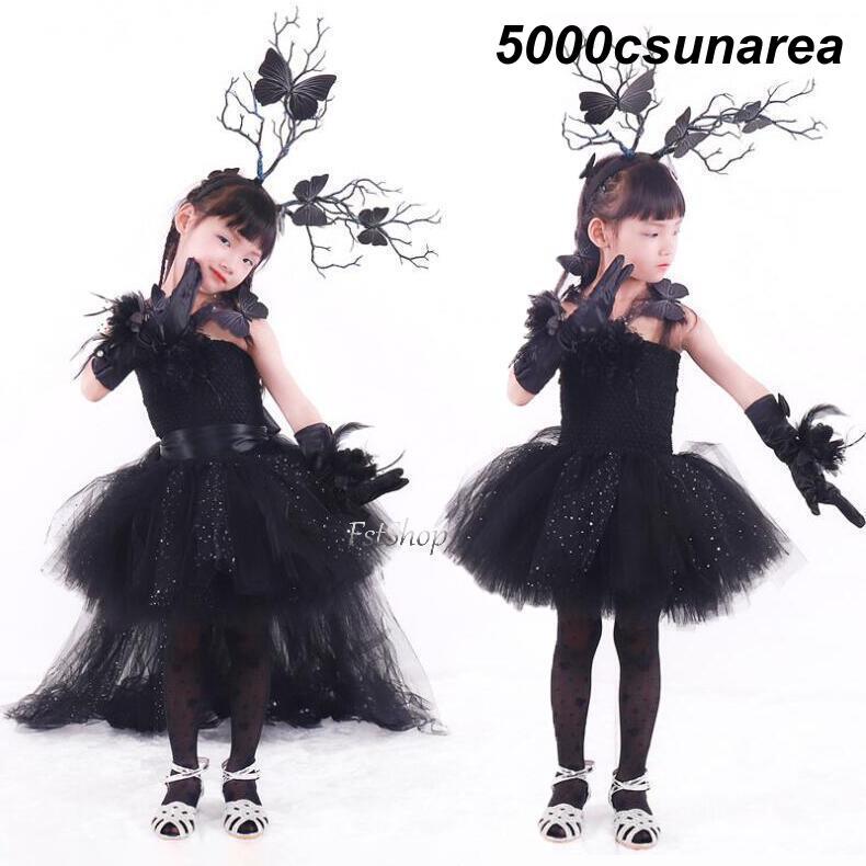 ハロウィン衣装 キッズ チュールドレス巫女 悪魔 魔女 天使 子供用 バンパイア 中世の吸血鬼フィッシュテール女の子 ハロウイン 仮装 ハロウィーン コスチューム演出服ロングテールワンピース | FCZY 子ども 子供 こども 子供服 FC...