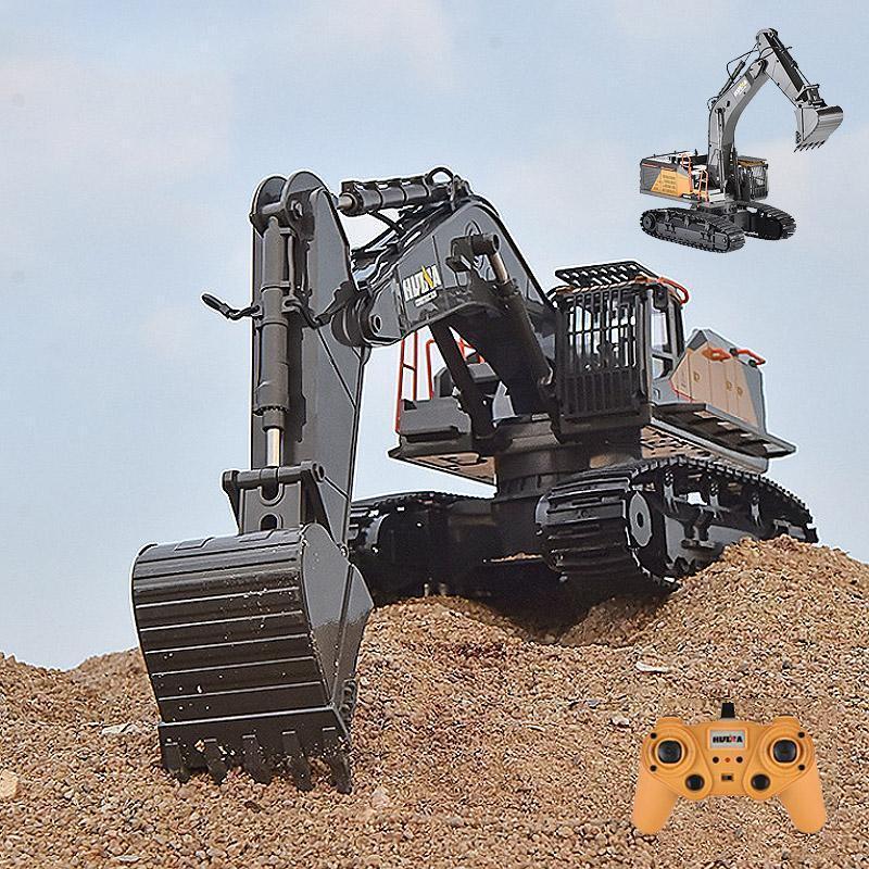 1/14 ラジコンショベル ラジコンカー 合金 ミニ 作業車 22チャネル 電動 働く車 重機 採掘機 工事現場 リモコン 砂場 大人 男の子 ギフト 6歳以上