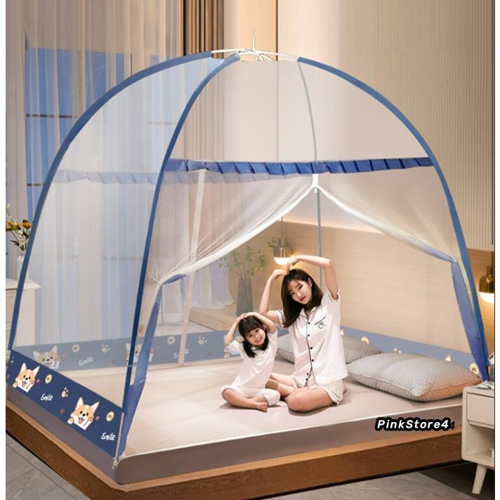 蚊帳 シングル ベッド用 テント ワンタッチ 底付きで軽量 一人用 モスキートネット広げるだけ! 通気性の良いネットを採用しているので中は熱こもりをせず、蚊などの虫の侵入を防ぎます。大人の方だけでなく、お子さまの睡眠も安心してご使用いただけ...