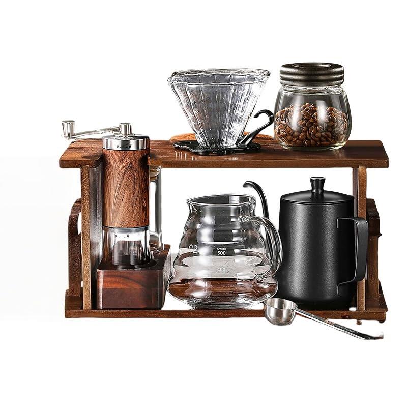 ? 【安定した水流設計】V字型注ぎ口を採用し、水流を均一かつ安定的にコントロール。淹れる際の飛び散りを防ぎ、丁寧で美しいハンドドリップを実現します。? 【使いやすい省力設計】ダブルベアリング構造により滑らかな挽き心地を実現。外部ノブで簡単に...