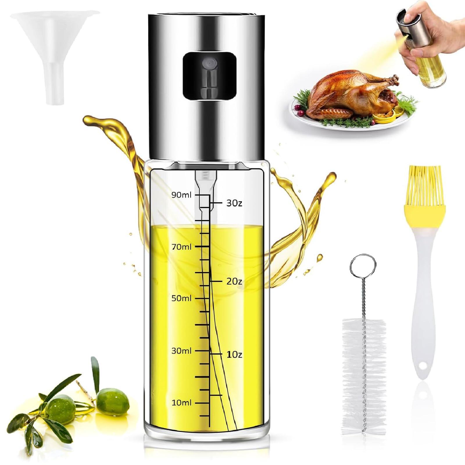 ? 【多目的】油 スプレーはキッチンに欠かせないヘルパーです。オイルスプレーボトルにお気に入りのオリーブオイル、グレープシードオイル、ヒマワリ種子油、酢、醤油、レモン汁、シェリー酒、またはワインを入れます。油 霧吹きはサラダ、調理、ベイク、...