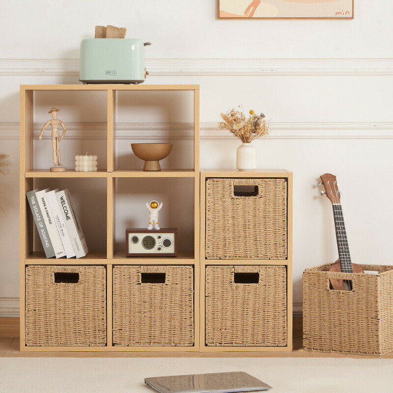 商品名：折りたたみ式ラタン収納バスケット サイズ：25*25*25cm、27*27*27cm、28*28*28cm、29*29*29cm、30*30*30cm、31*31*31cm、32*32*32cm、33*33*33cm、35*32*3...